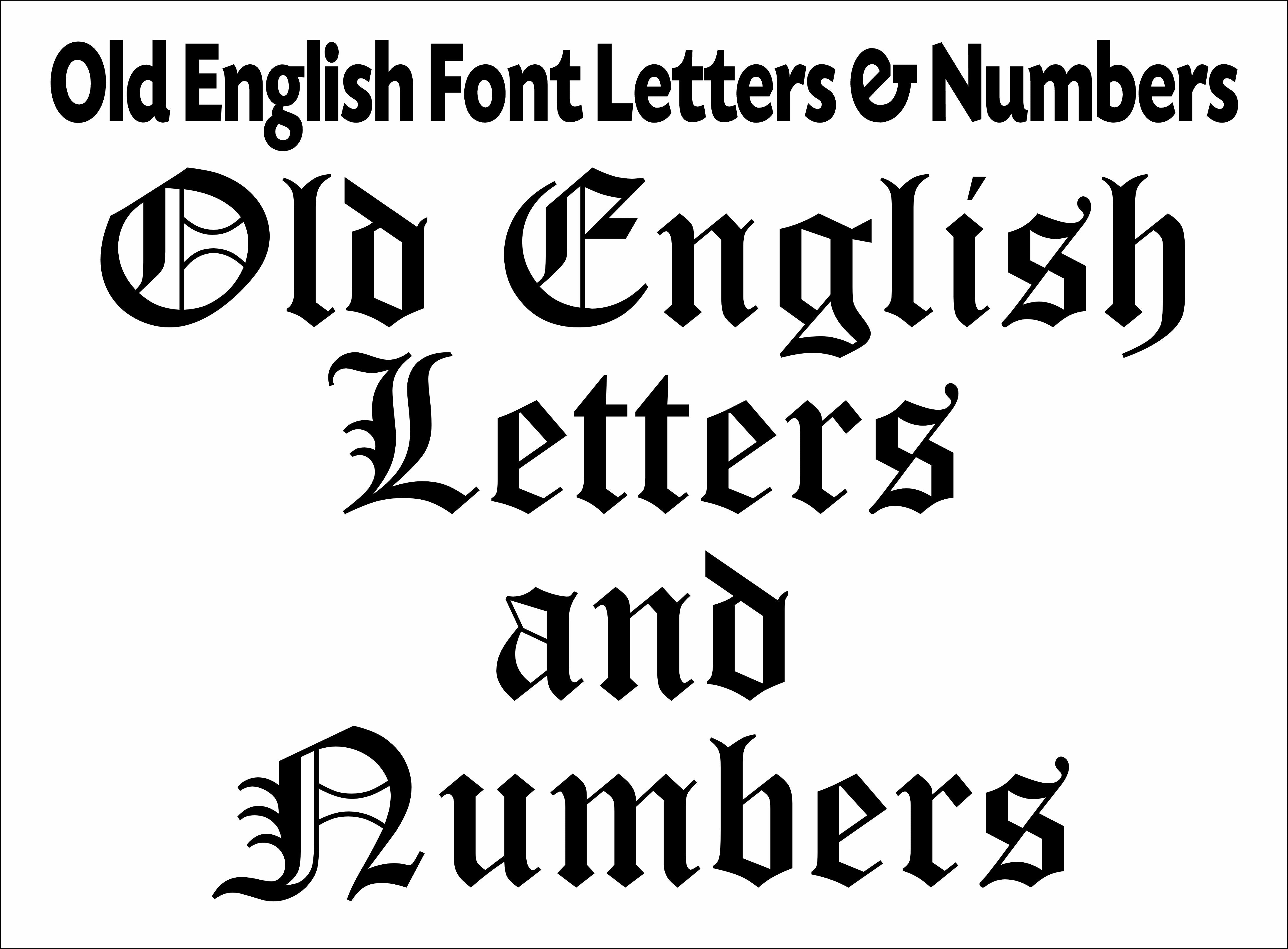 Old English Font Reflective Letters And Number Decals Powercall old-english-font-reflective-letters-and-number-decals-powercall