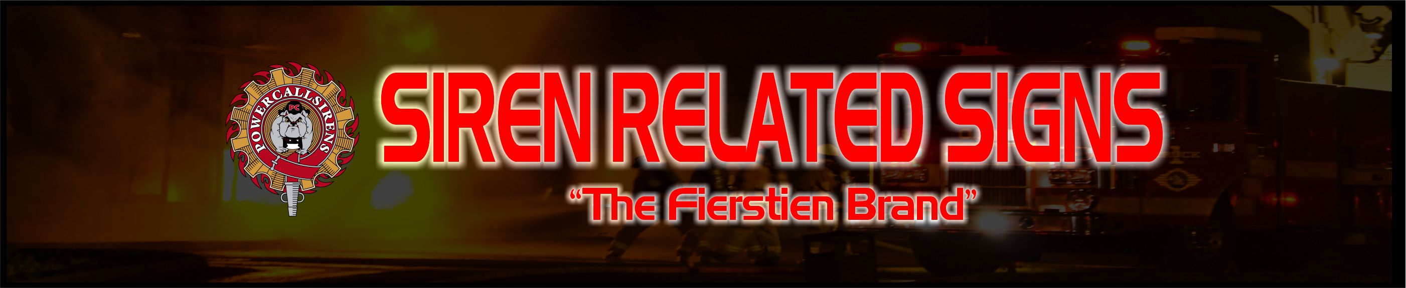 Emergency Siren Related Wood Signs – Powercall Sirens LLC