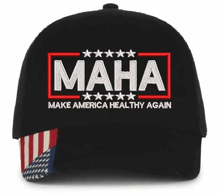 MAHA Make America Healthy Again Trump Vance Kennedy Embroidered Hat Bl – Powercall Sirens LLC