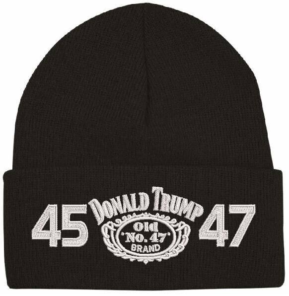 Trump Hat Old No. 47 Winter Trump Hat with WHITE Embroidery Trump Wint ...