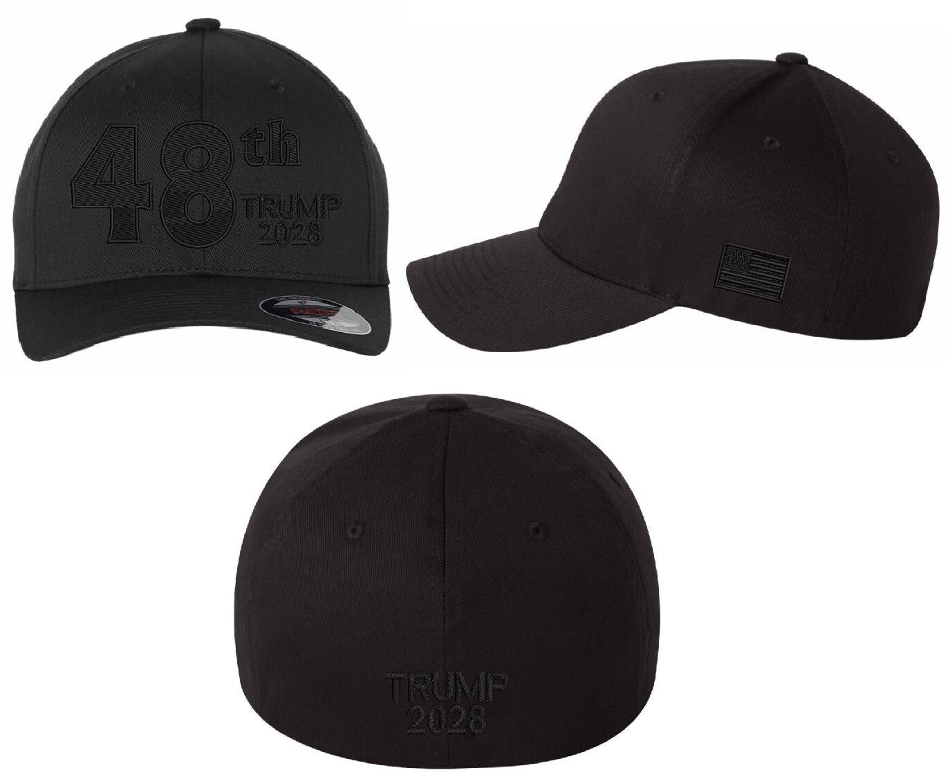 Trump 2028 Hat President 48th Make America Great Again Flex Fit Hat BL ...
