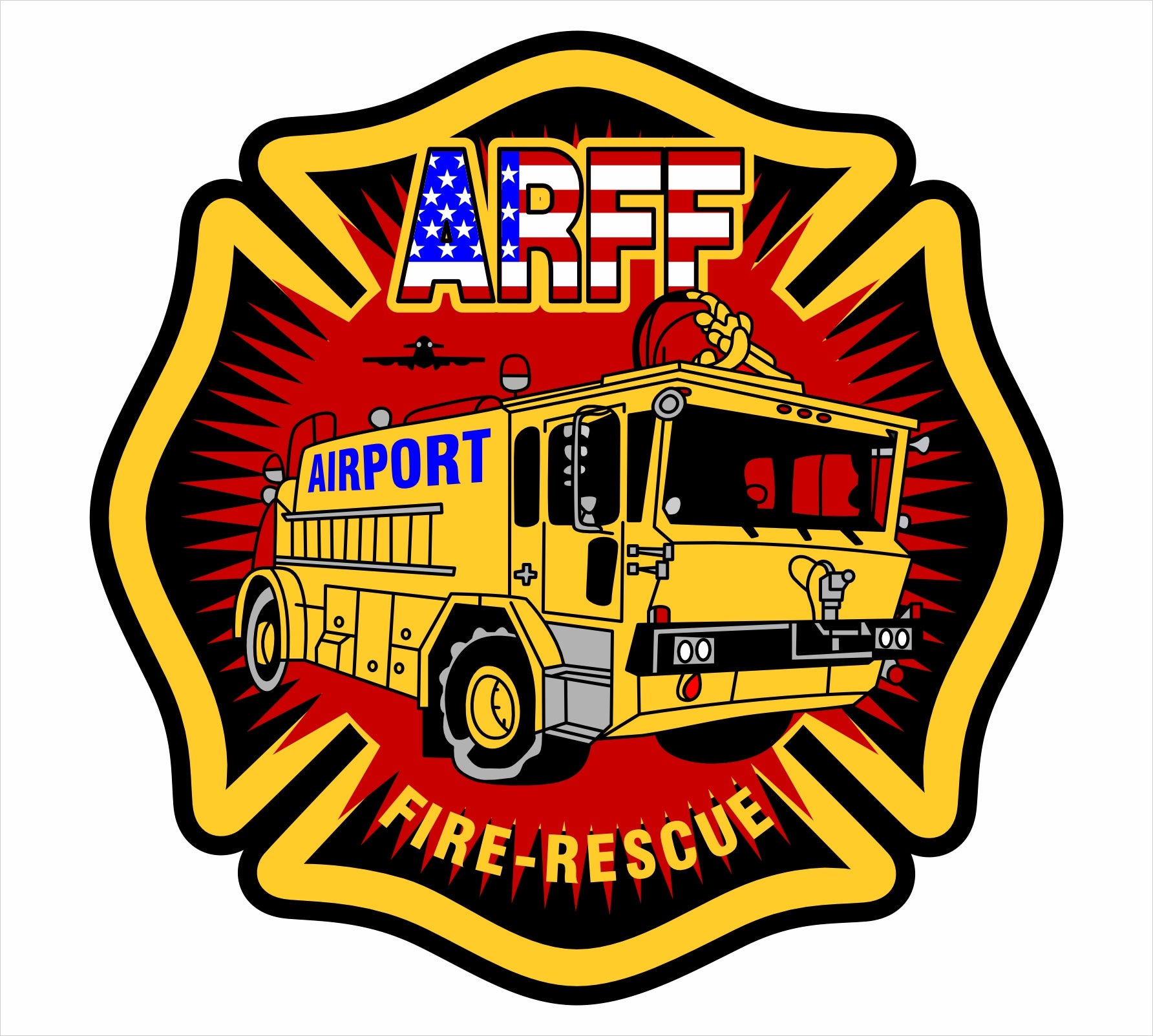 ARFF Airport Firefighter Customer Decal – Powercall Sirens LLC