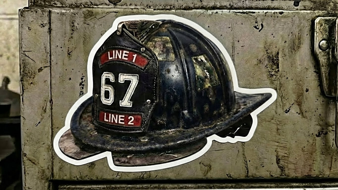 Firefighter Helmet Custom Made Helmet or Window Decal - FULLY CUSTOMIZ ...
