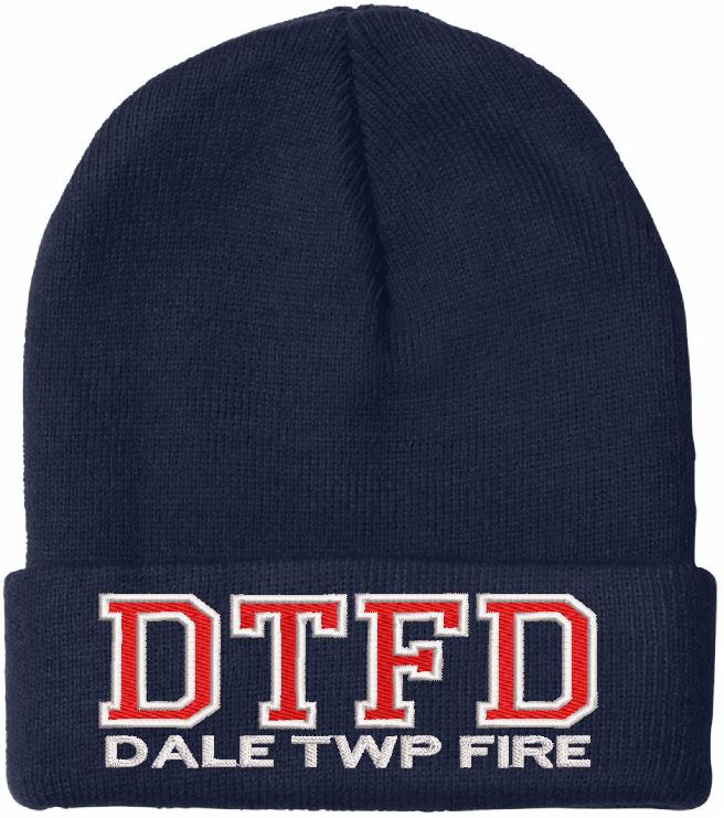 DTFD Dale Township Fire Navy Cuff Winter Hat – Powercall Sirens LLC