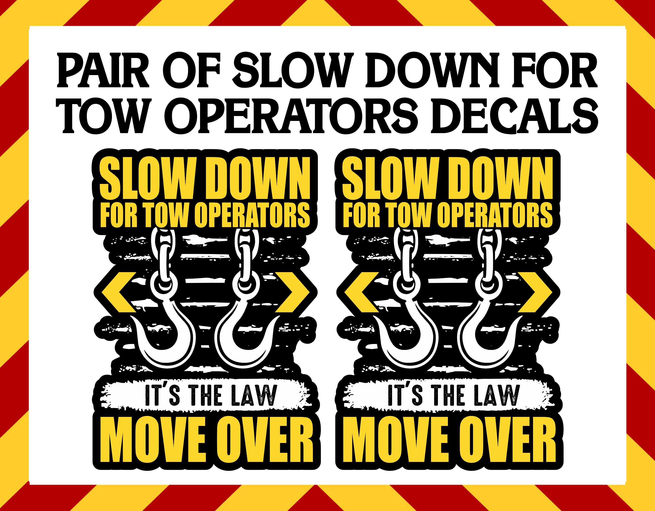Move over slow down its the law decal – Powercall Sirens LLC