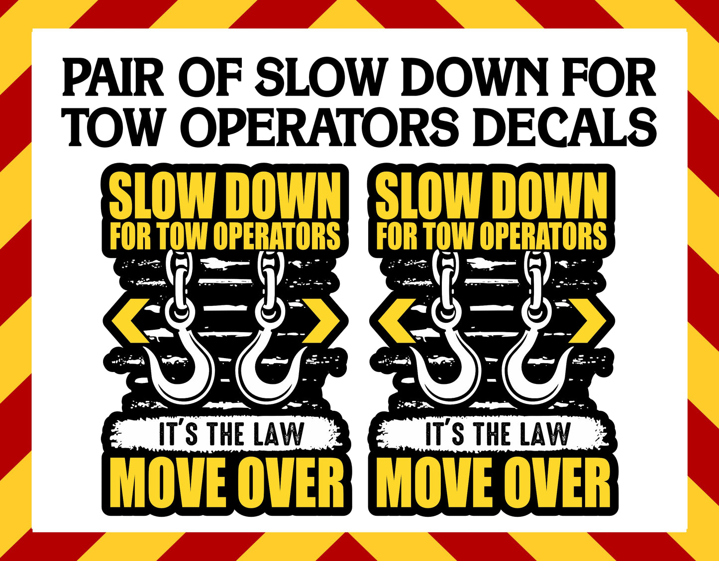 Move over slow down its the law decal – Powercall Sirens LLC