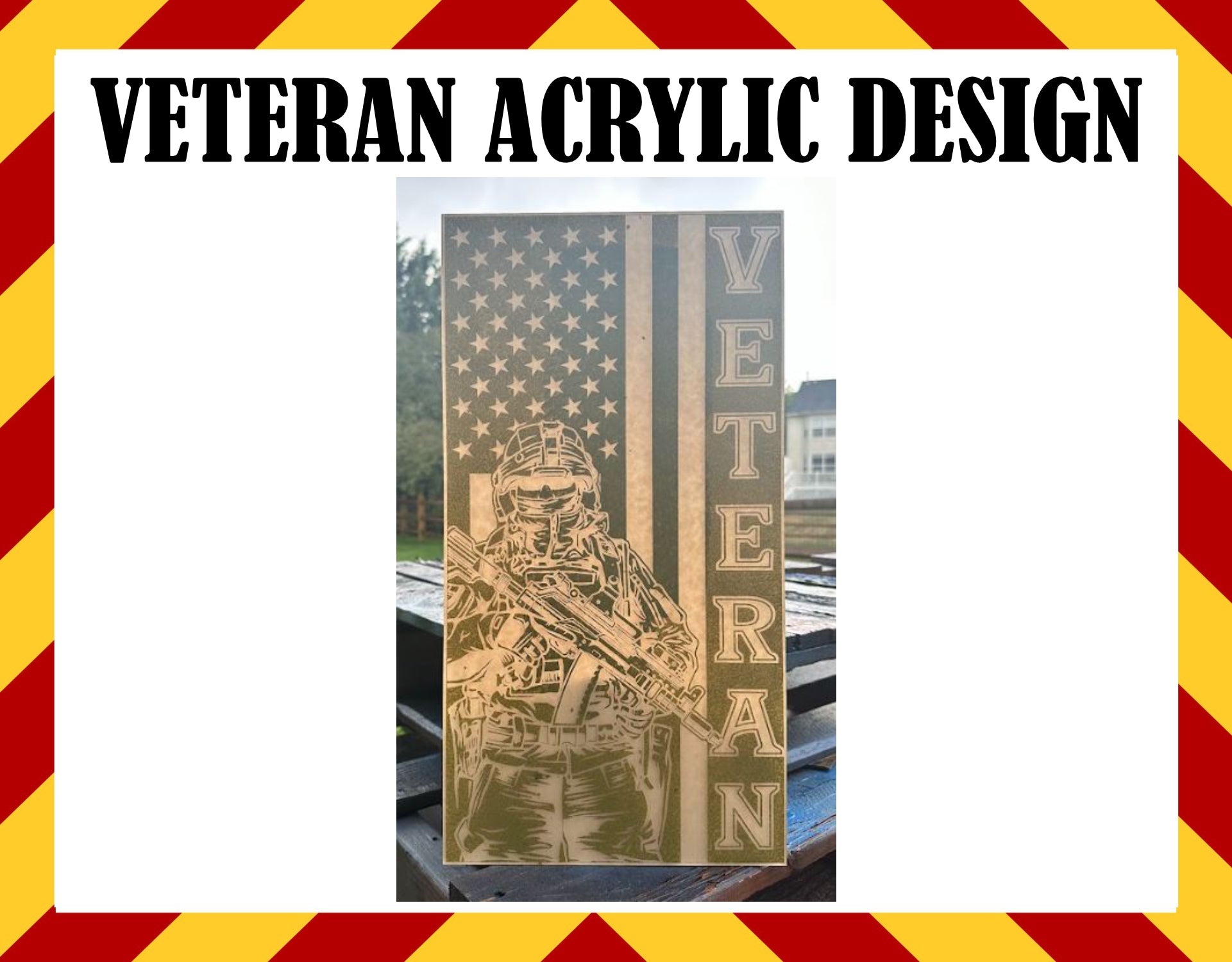 Veteran Military Custom Acrylic Design – Powercall Sirens LLC