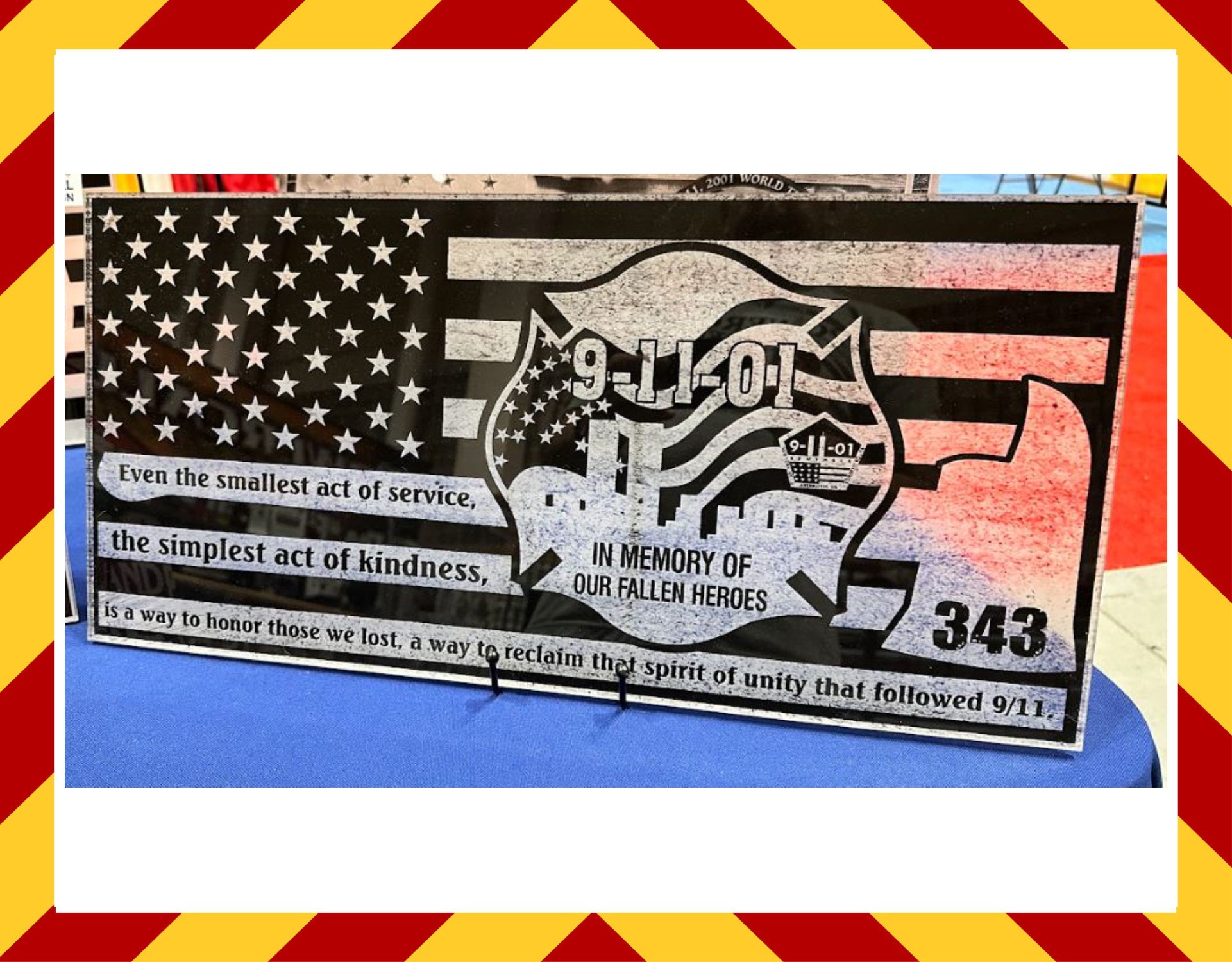 Fallen Hereos Act of Kindness Acrylic Custom Design – Powercall Sirens LLC