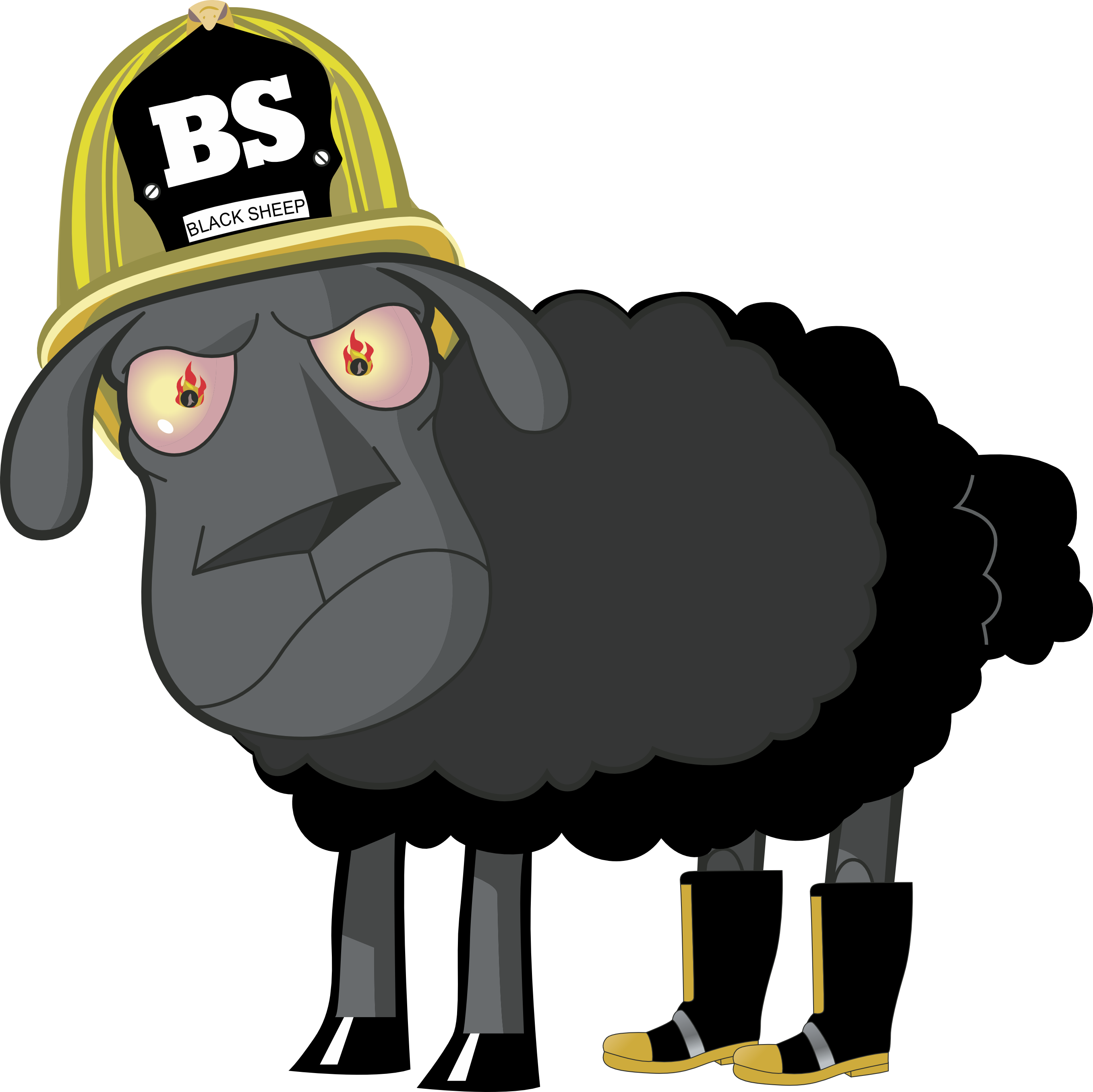 Window Sticker - Black Sheep Firefighter Decal – Powercall Sirens LLC