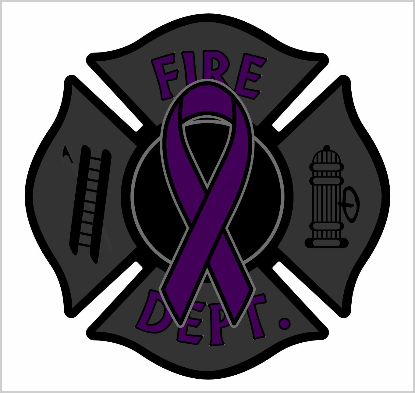 Breast Cancer Fire Dept Maltese Blackout Decal – Powercall Sirens LLC