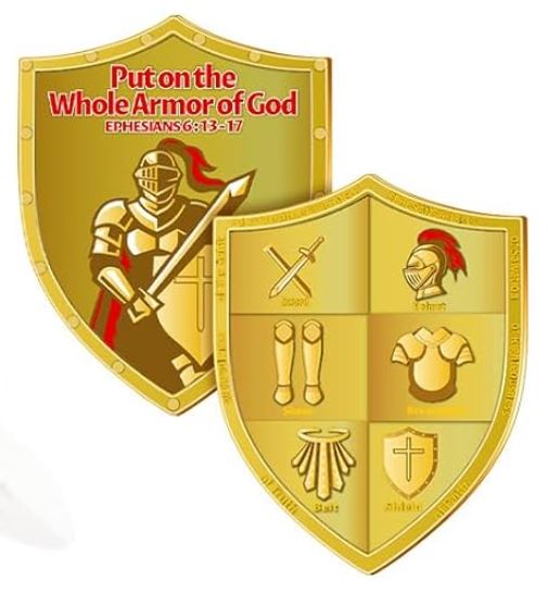 Christian Full Armor of God Challenge Coin Set of 5 Coins Version 2 Co ...