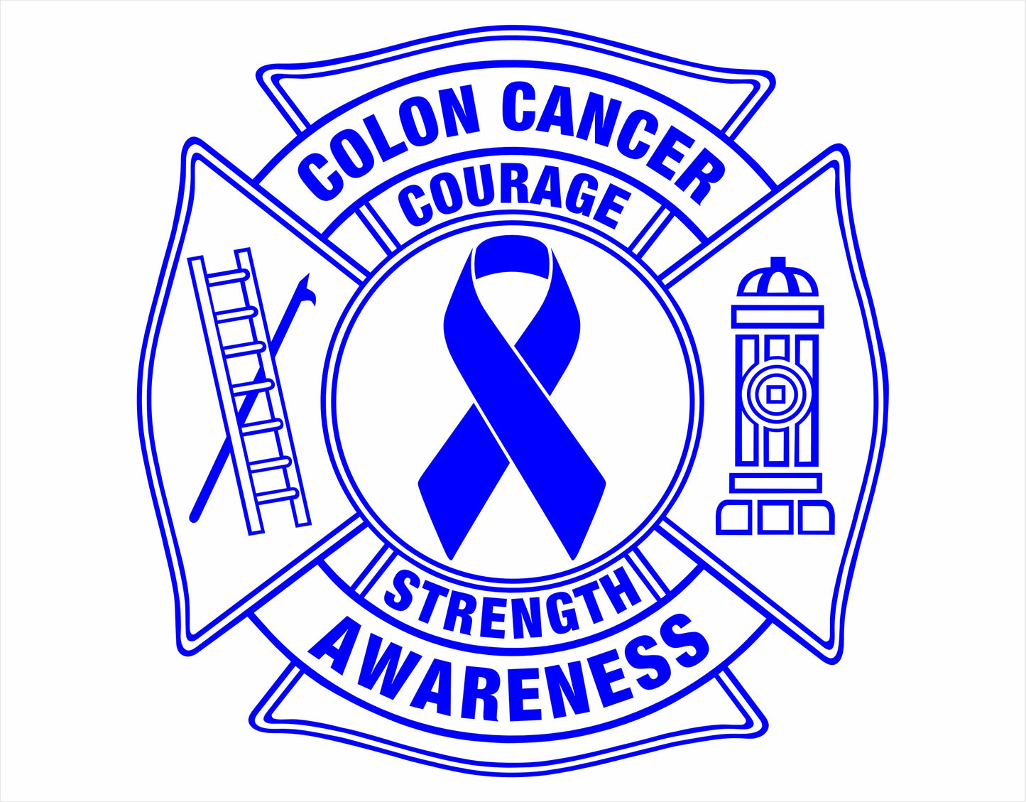 Window Sticker - Colon Cancer Maltese Customer Decal – Powercall Sirens LLC