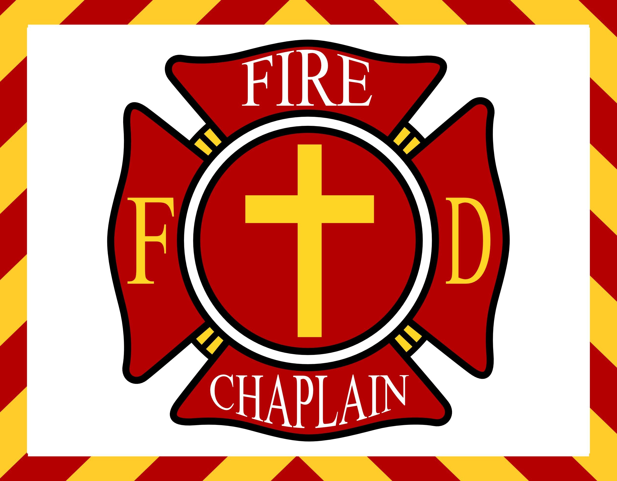 Window Decal - Fire Chaplain Maltese Decal – Powercall Sirens LLC