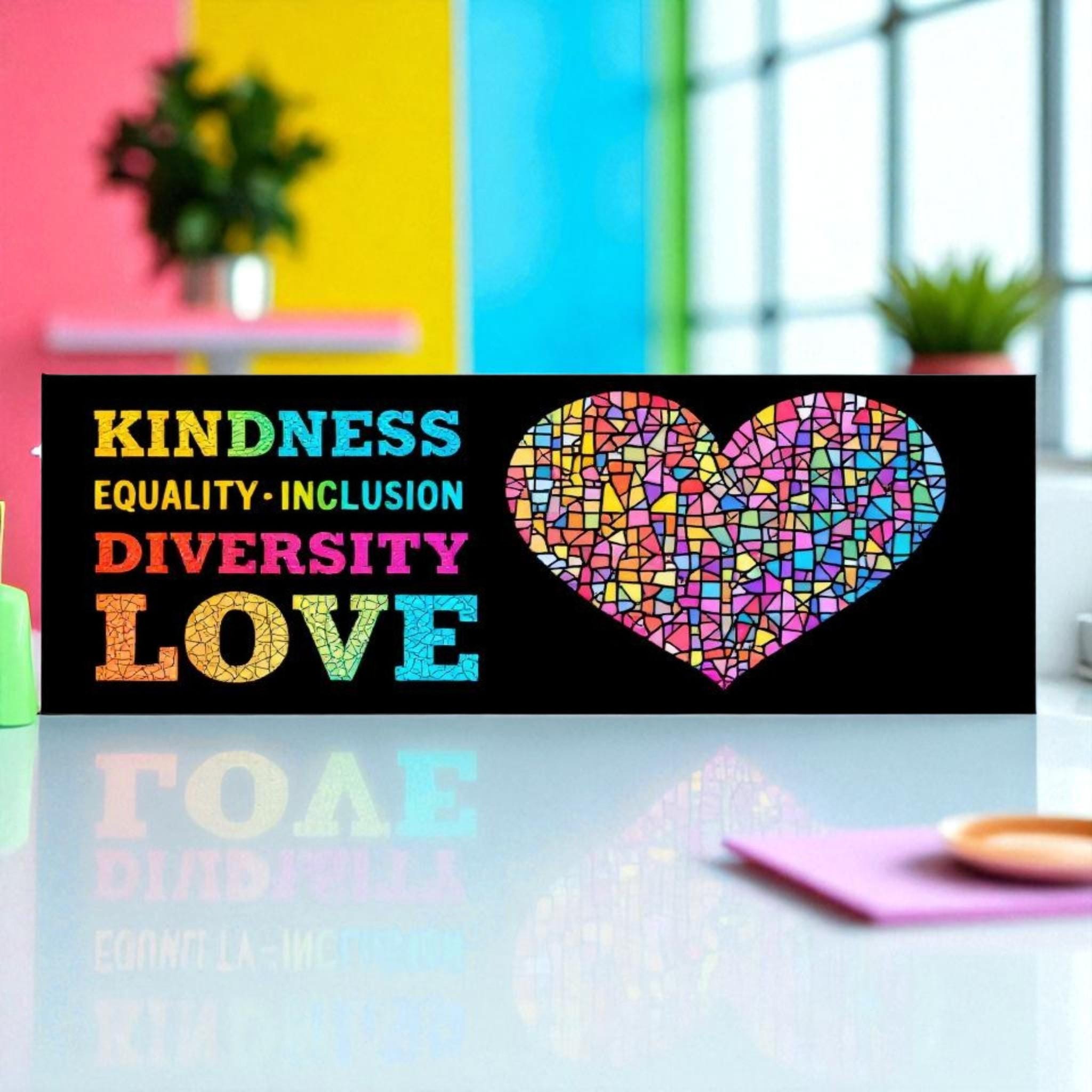 Kindness Equality Decal Inclusion Diversity Love Car Bumper Sticker, L ...