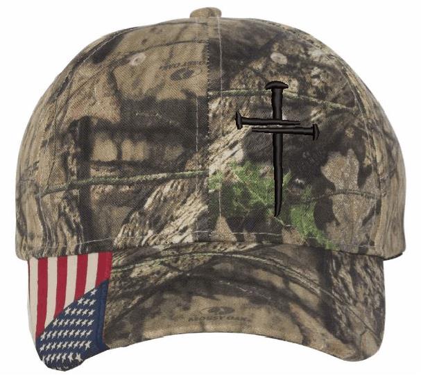 Christian Cross Baseball Cap Religious 3 Nail Design, Camouflage CWF30 ...