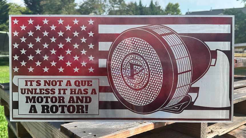 Not a Que Motor Rotor Acrylic Custom Design – Powercall Sirens LLC