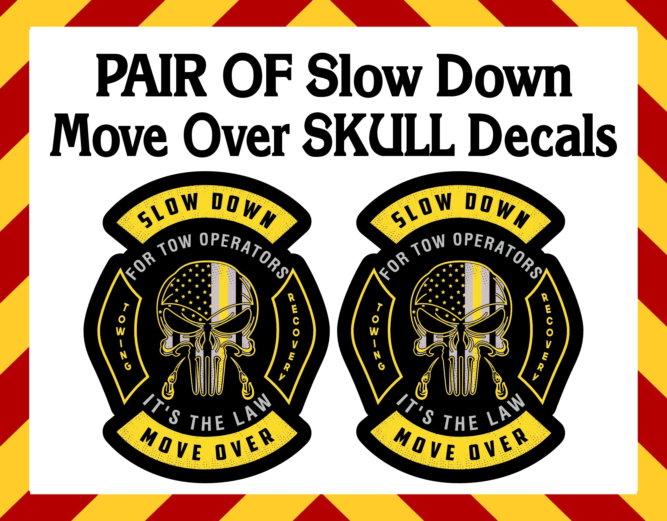 Move over slow down its the law decal – Powercall Sirens LLC