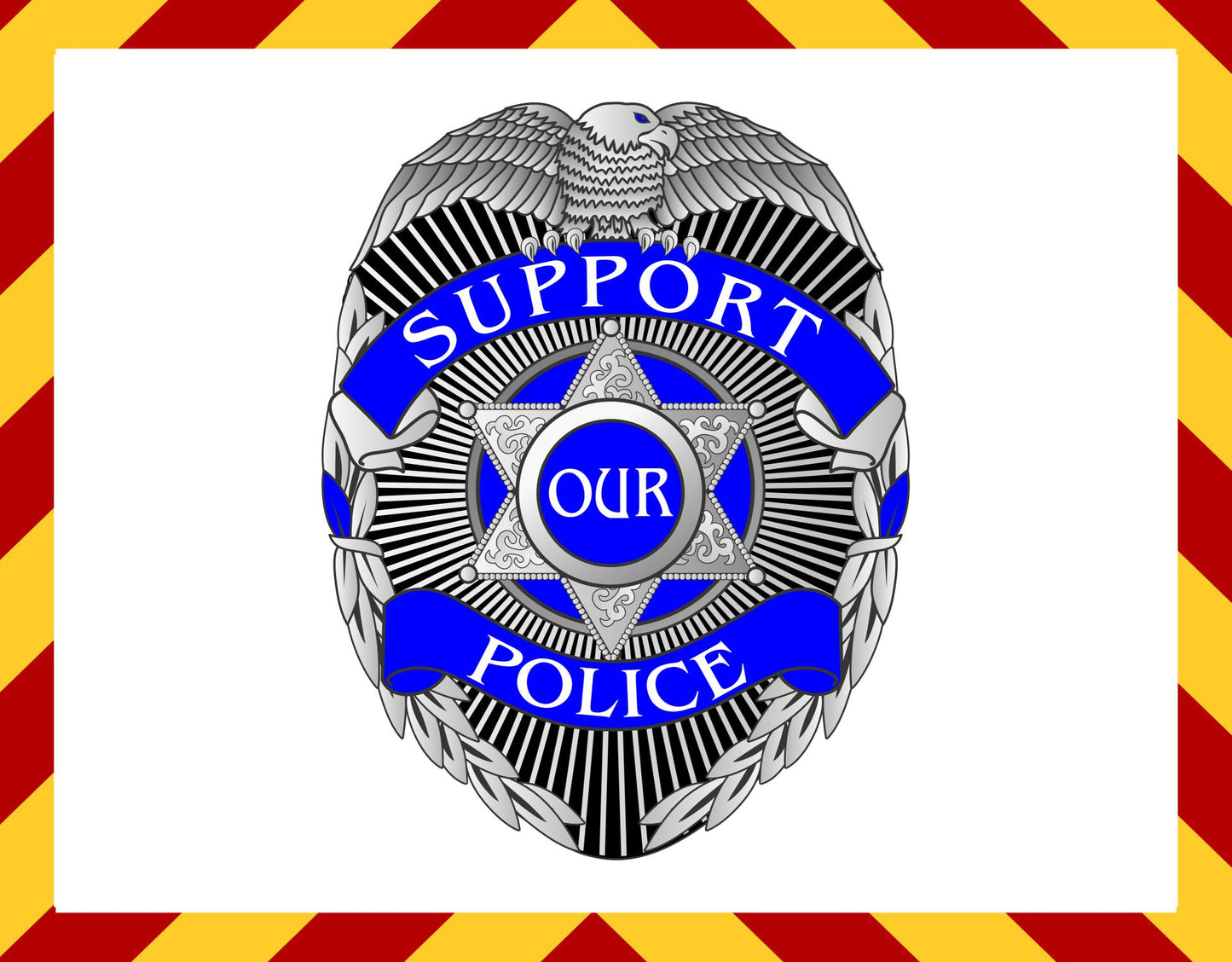 Window Decal - Support our Police Decal – Powercall Sirens LLC