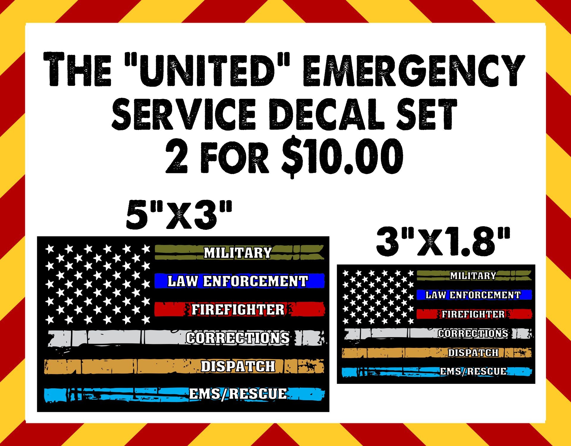 United Fire and Emergency Decal Set – Powercall Sirens LLC