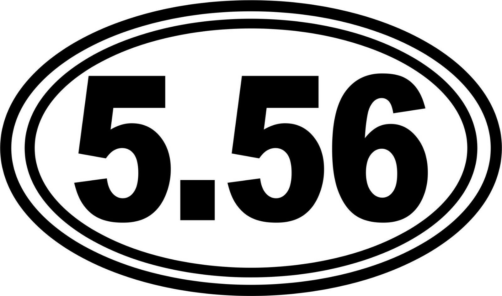 5.56 Vinyl Decal 6" x 3" Gun Ammo Sticker – Powercall Sirens LLC