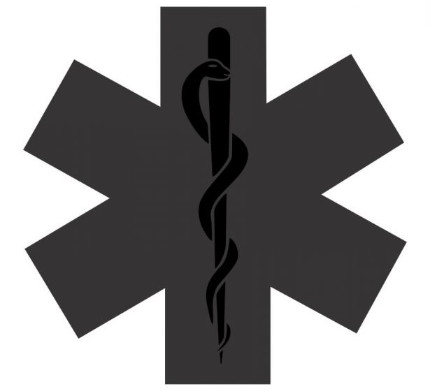 Blacklite EMS Star Reflective Decal – Powercall Sirens LLC