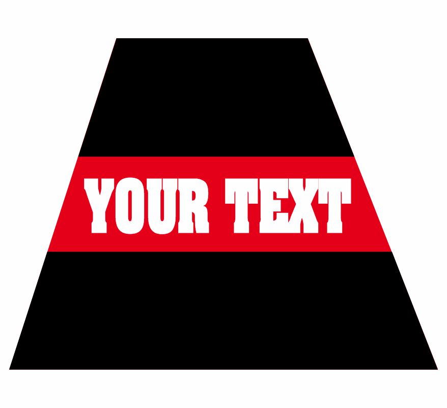 Custom Red Black Helmet Trapezoid – Powercall Sirens LLC
