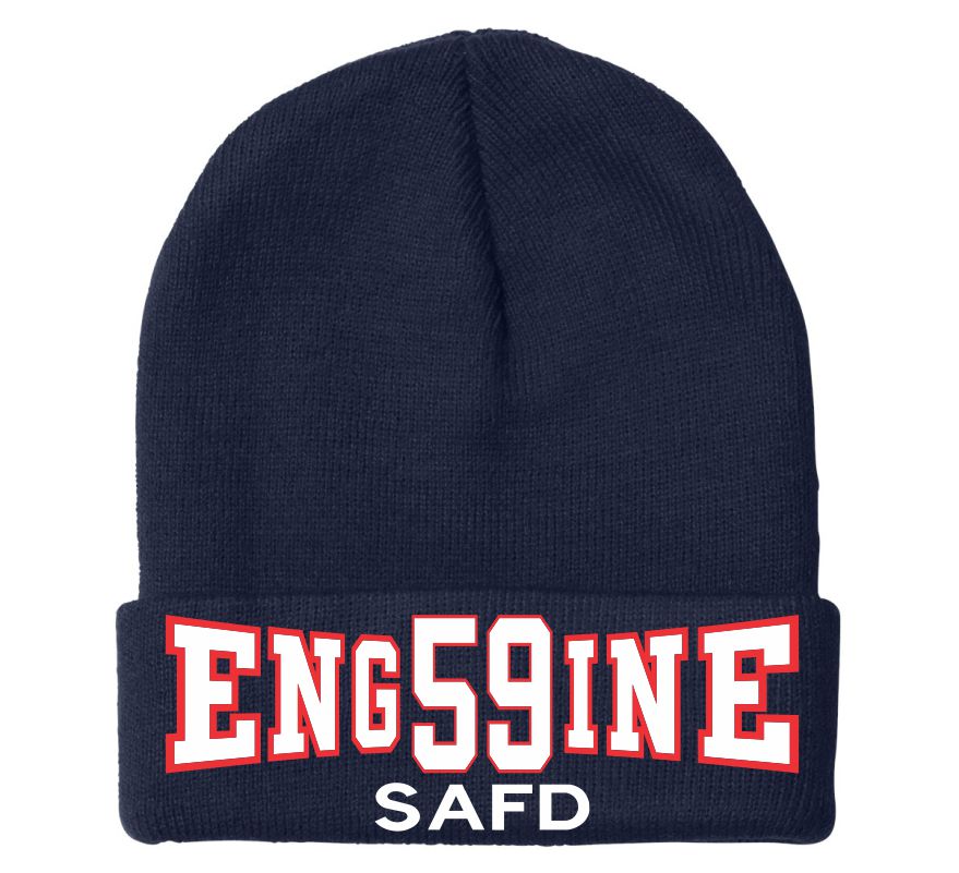 Engine 59 SAFD Embroidered Winter Hat – Powercall Sirens LLC