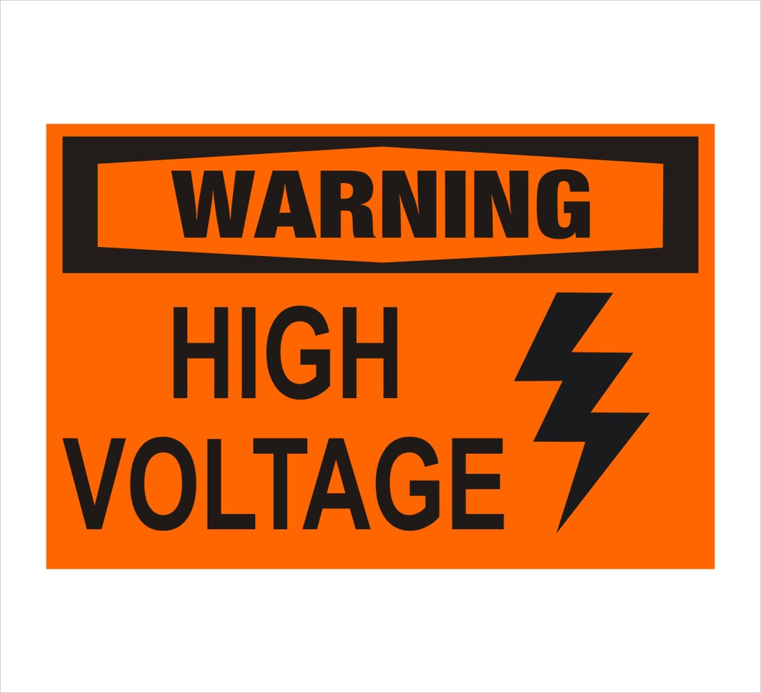 High Voltage Warning Decal Version 2 – Powercall Sirens LLC