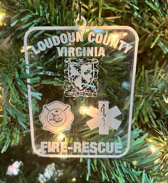 Loudoun County Fire Rescue Acrylic Ornament – Powercall Sirens LLC