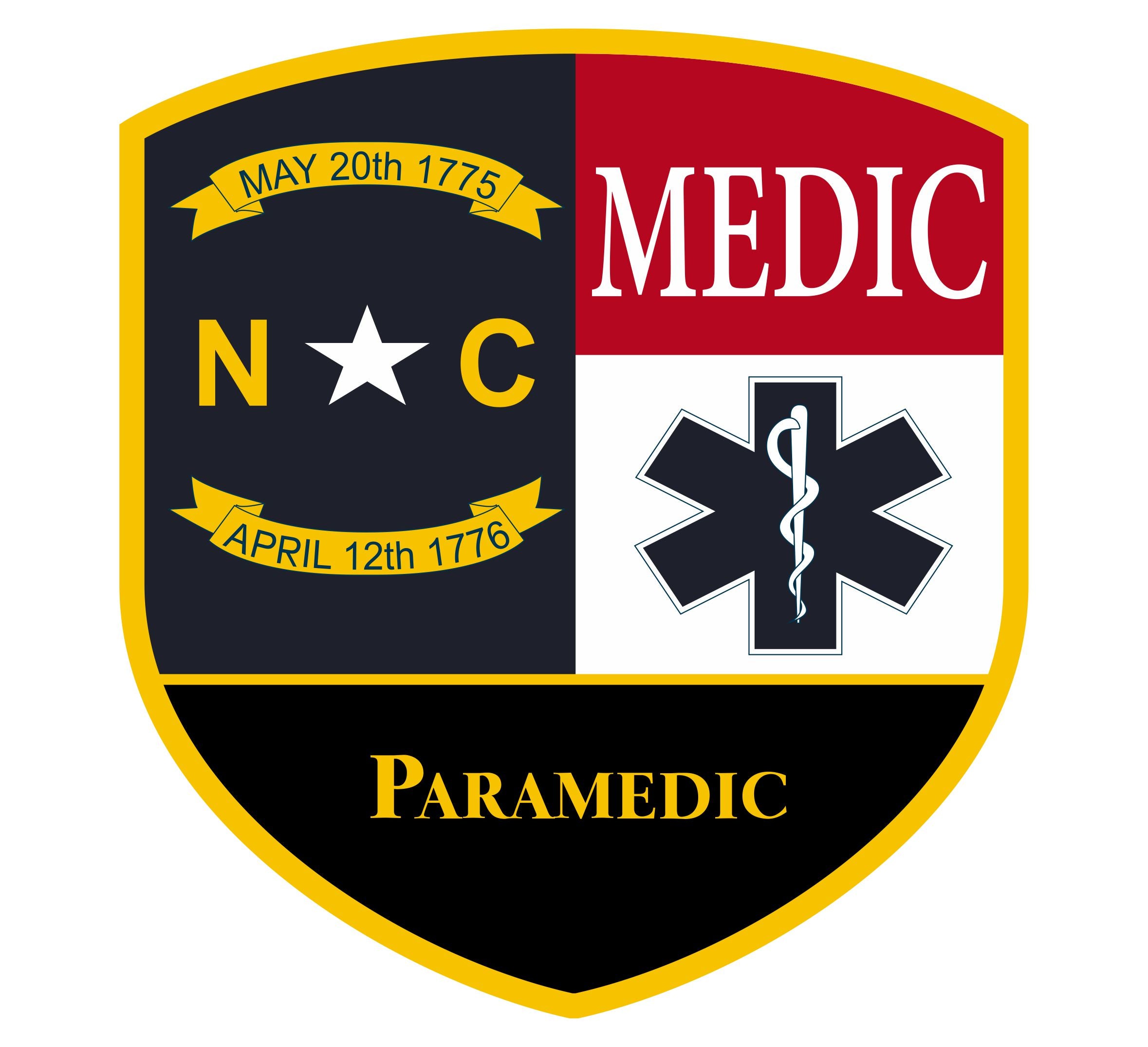 North Carolina Medic Paramedic Decal – Powercall Sirens LLC
