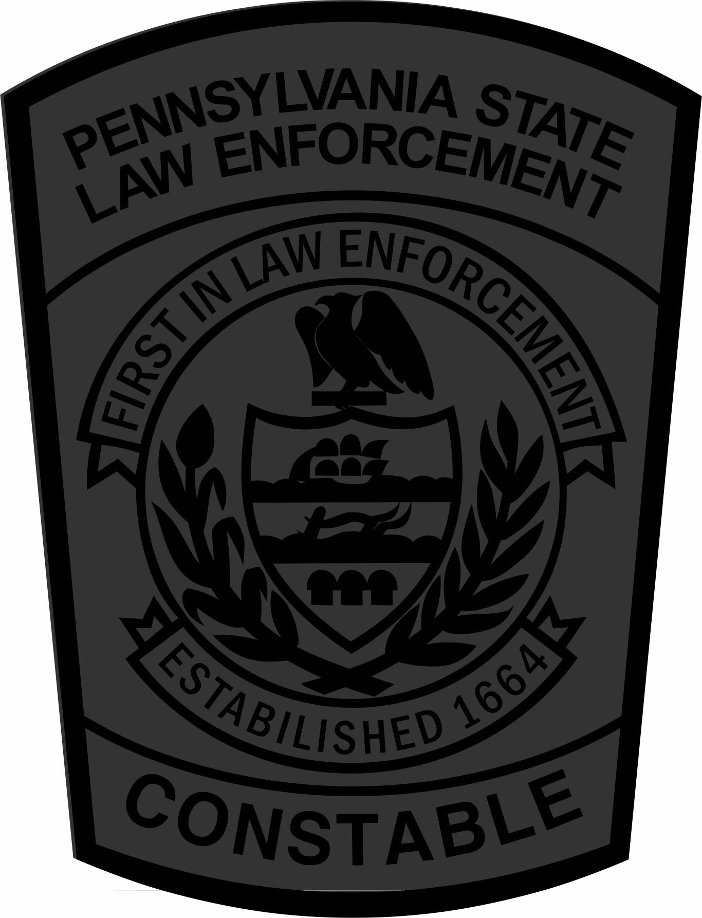 PA Constable Custom Blacklite Decal – Powercall Sirens LLC