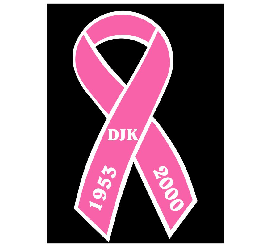 Trish Pink White Ribbon DJK Decal – Powercall Sirens LLC