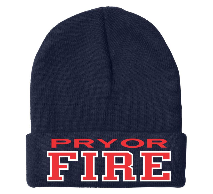 Pryor Fire Customer Embroidered Winter Hat – Powercall Sirens LLC
