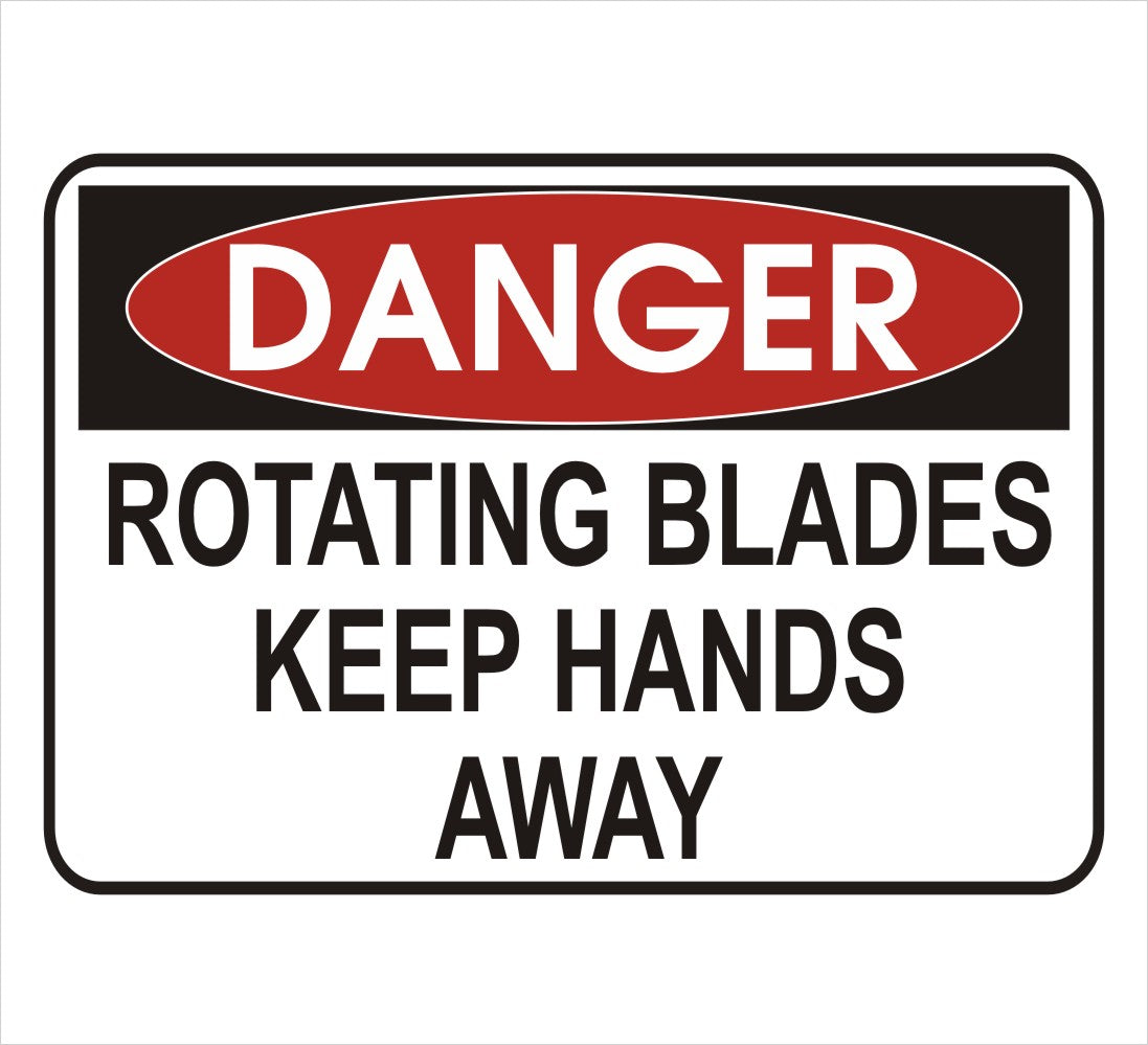 Rotating Blades Danger Decal – Powercall Sirens LLC