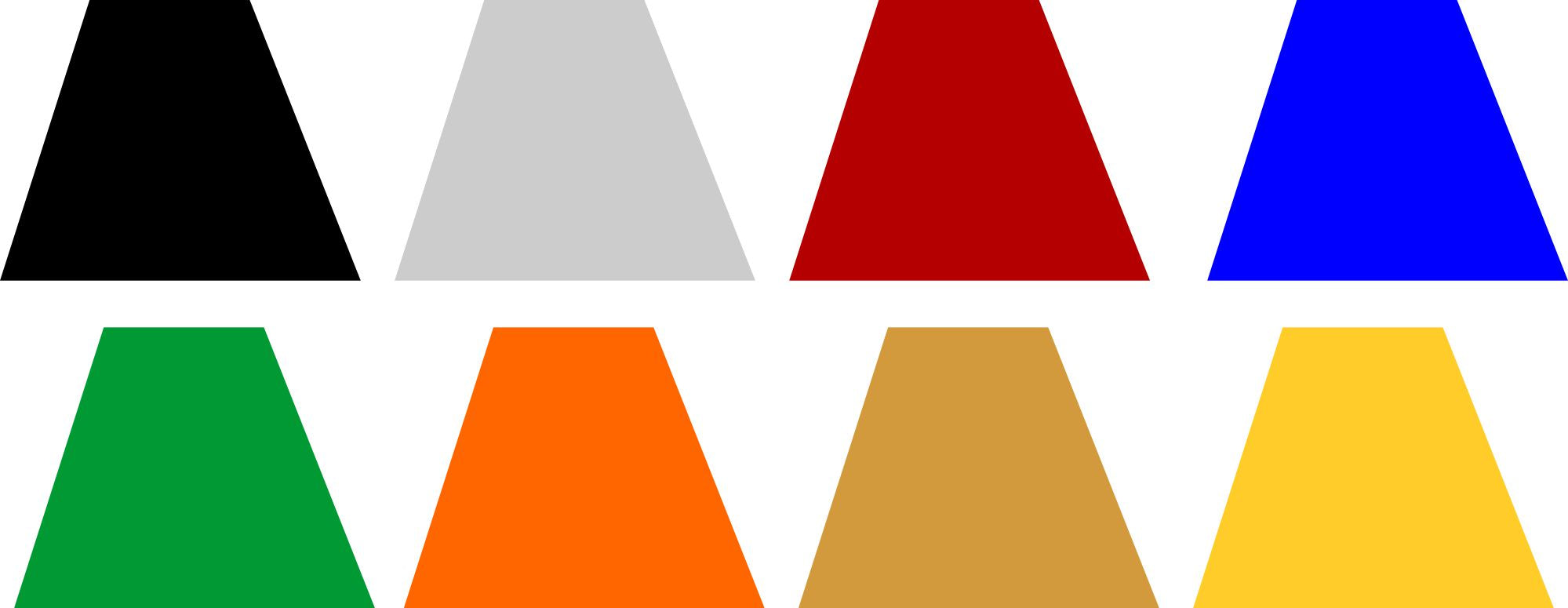 Single Color Reflective Helmet Trapezoid Decals – Powercall Sirens LLC