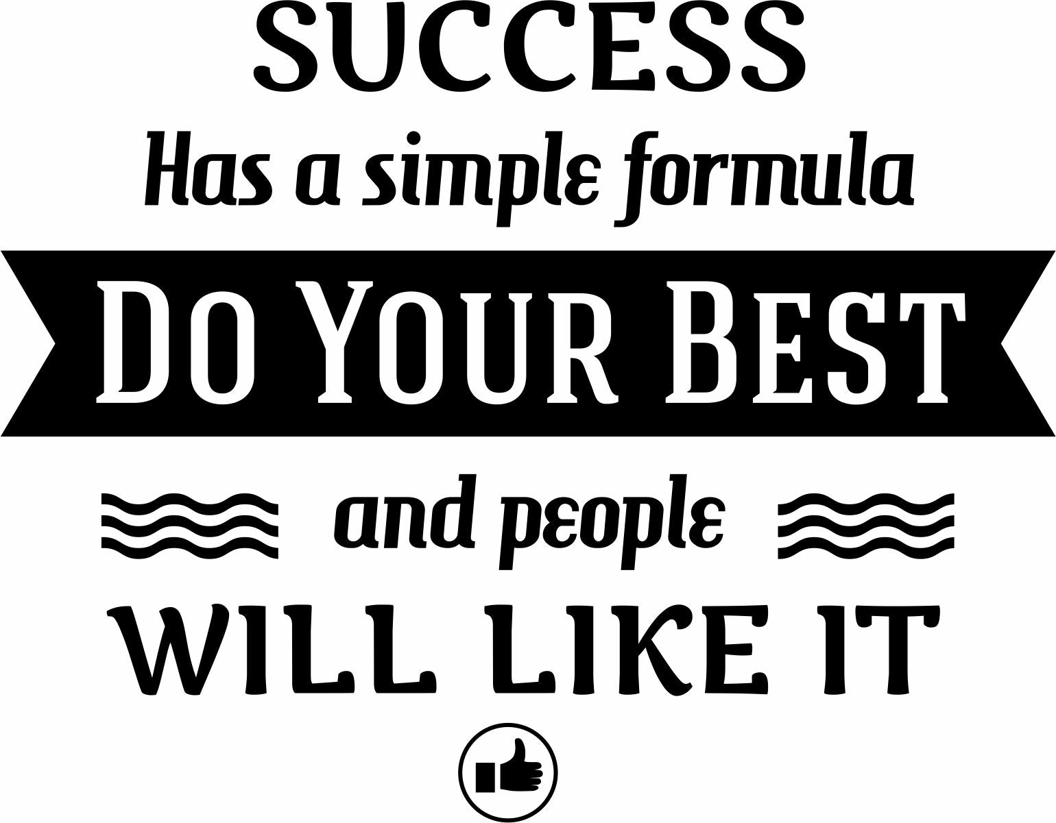 Success Simple Formula Decal – Powercall Sirens LLC