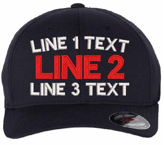 Embroidered Ball Cap - Type A Style Embroidered Flex Fit Hat ...