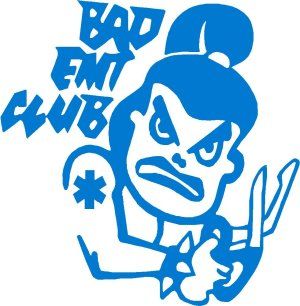 Bad EMT Club, Female Decal – Powercall Sirens LLC