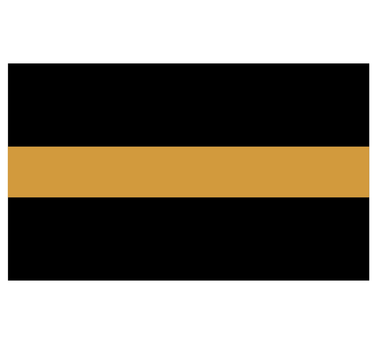 Gold Line Flag Decal – Powercall Sirens LLC