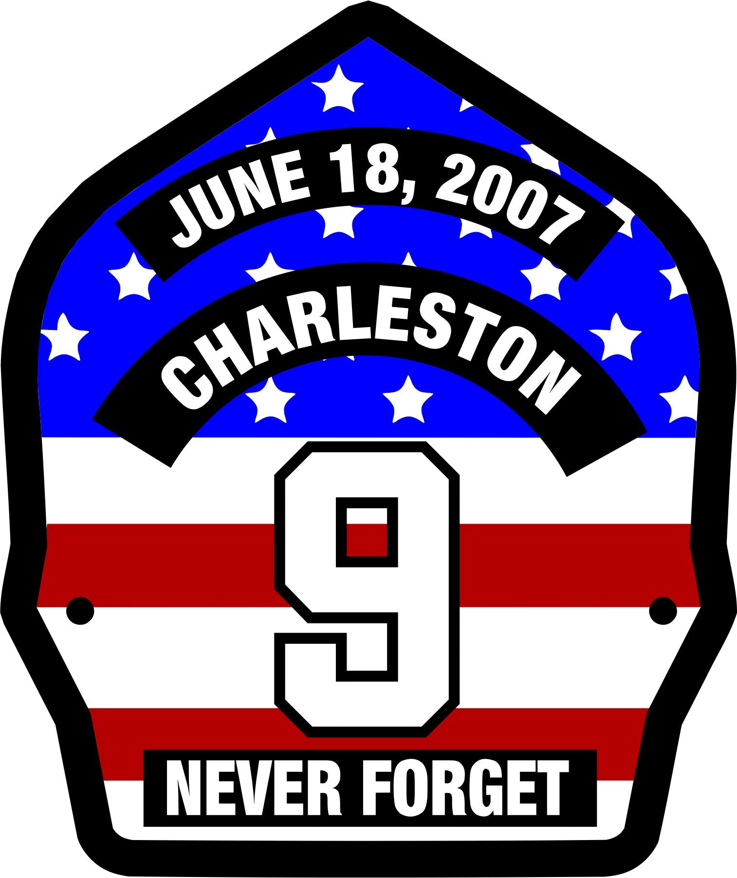 Firefighter Memorial Decal Sticker - Charleston C9 Powershield Memoria ...