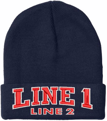 Chicago Style Custom Embroidered Winter Cuff or Beanie Hat – Powercall ...