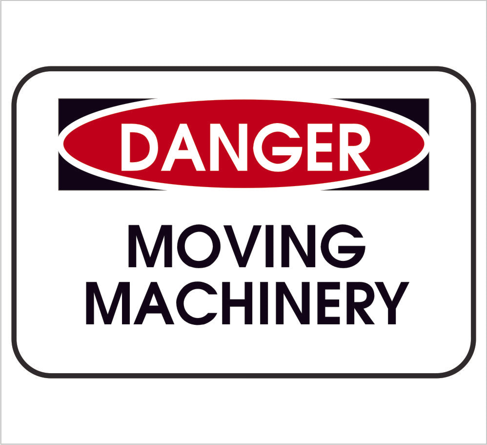 Moving Machinery Danger Decal – Powercall Sirens LLC