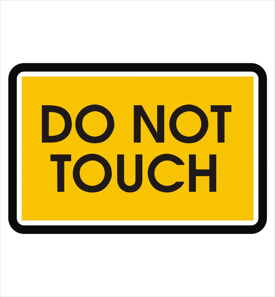 Do Not Touch Warning Label Decal – Powercall Sirens LLC