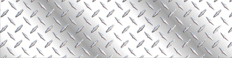 Diamond Plate 4" x 1" Bar Decal – Powercall Sirens LLC