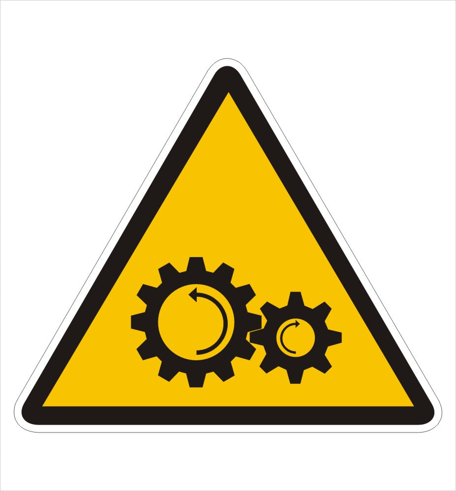 Moving Parts Warning Decal – Powercall Sirens LLC