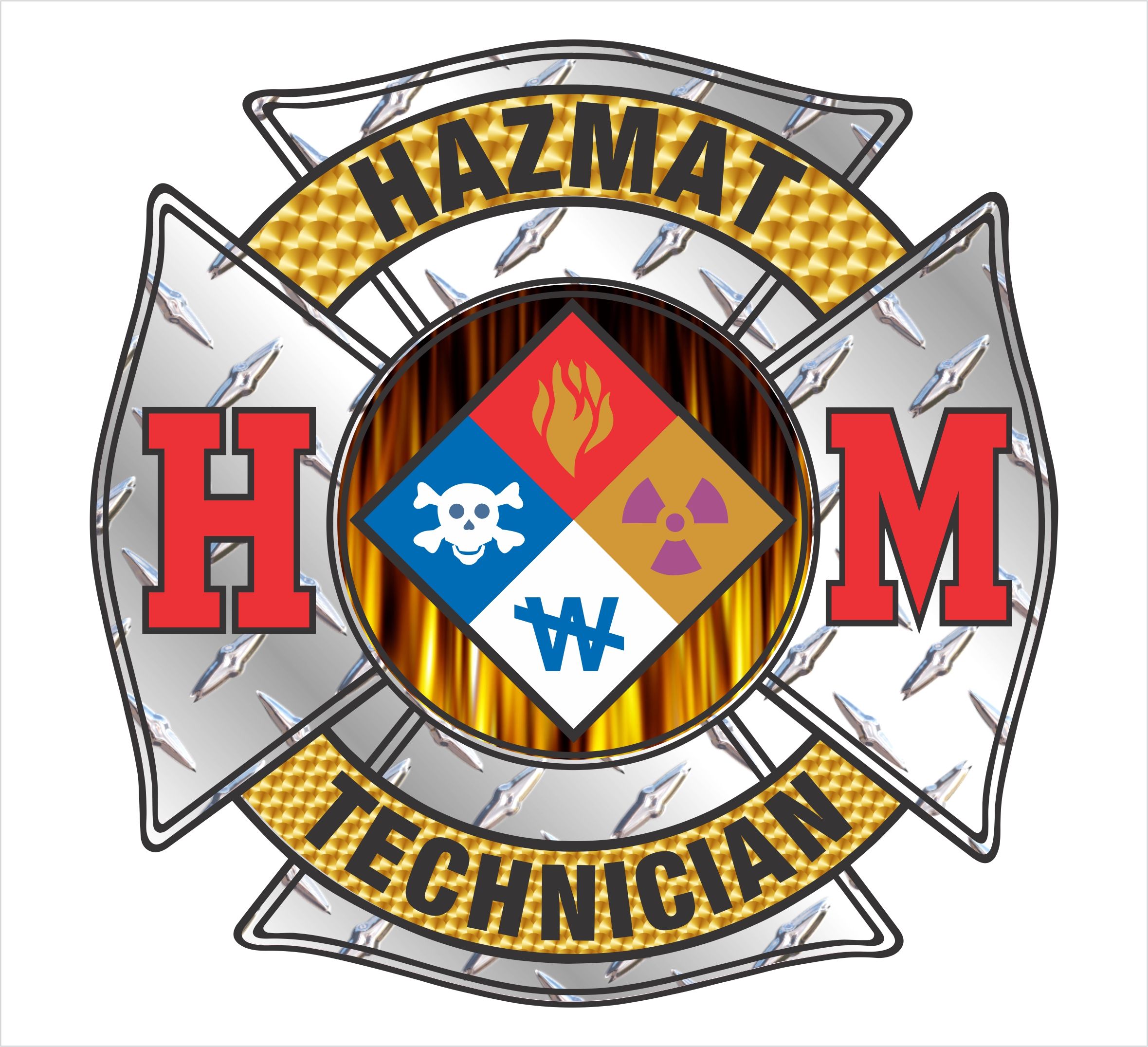DP Hazmat Technician Maltese Decal – Powercall Sirens LLC