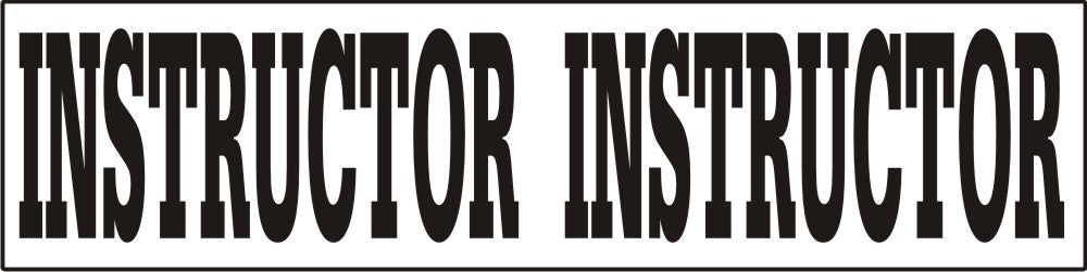 INSTRUCTOR Label – Powercall Sirens LLC