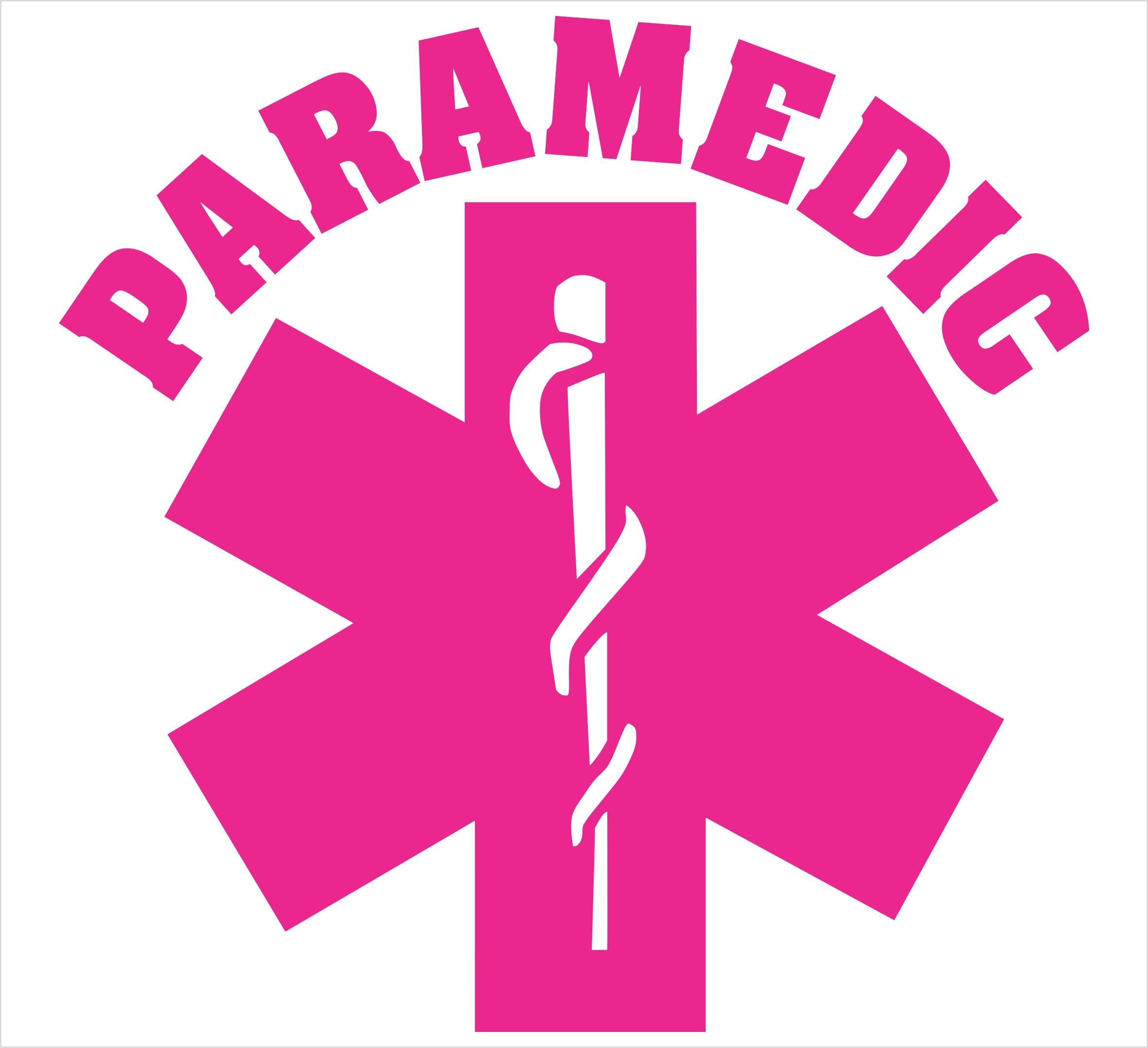 Pink Paramedic Star Decal – Powercall Sirens LLC