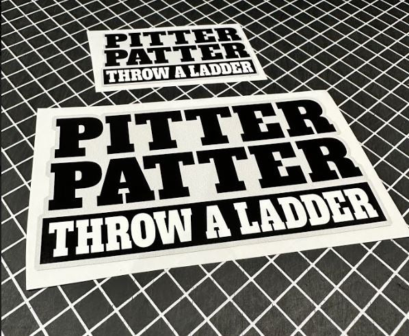 Window Sticker & Hard Hat Sticker -Pitter Padder Ladder Decals ...