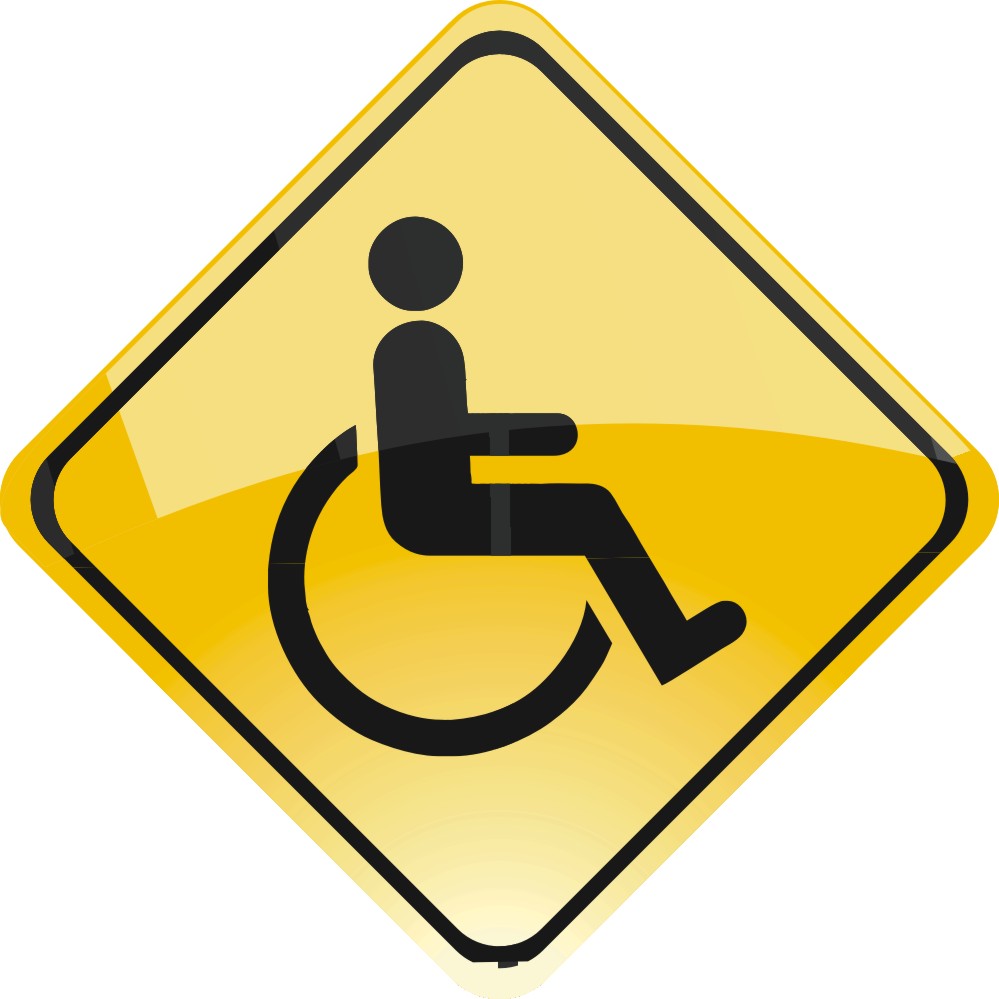 Wheelchair Traffic Road Sign Decal – Powercall Sirens LLC